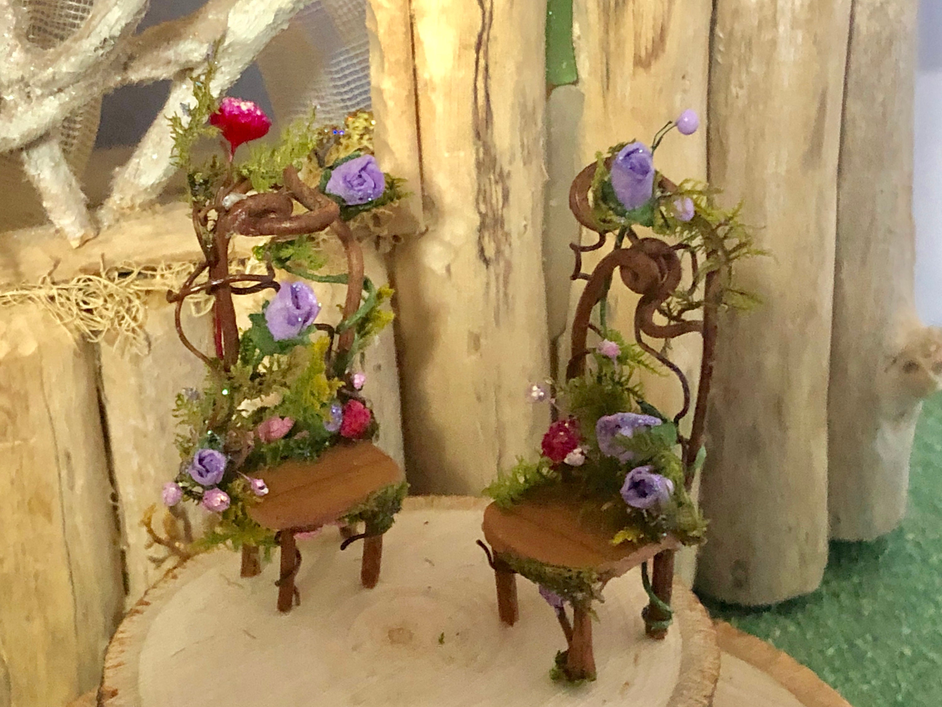 Vicky's Miniature Fairy Table and Chairs Dining Set - Etsy