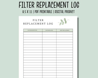 Air Filter Printable | Etsy