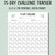 50 Day Challenge Tracker Printable Printable Habit Tracker 50 Day Goal ...