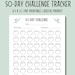 50 Day Challenge Tracker Printable | Printable Habit Tracker | 50 Day ...