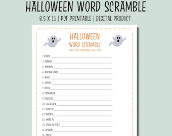 Fall Word Scramble Game | Autumn Fun Printable Game | Fall Kids ...