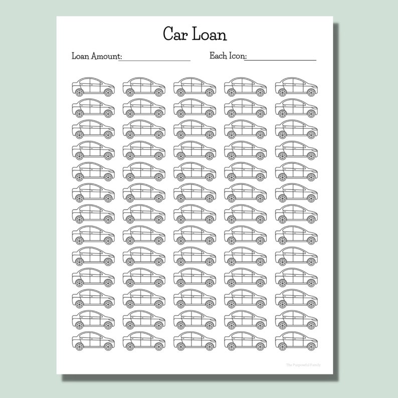 Car Loan Payoff Tracker Printable | Car Debt Payoff Tracker PDF - Etsy