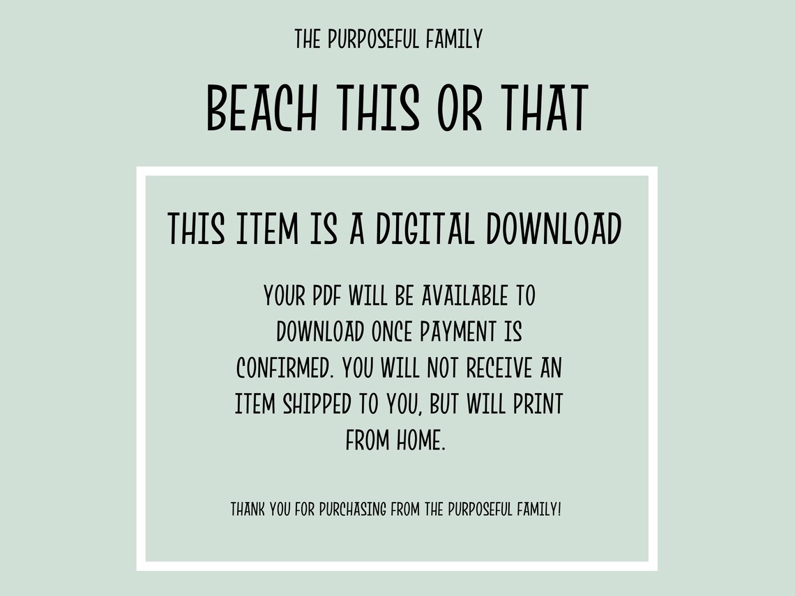 Beach This or That Game | Beach Fun Party Game | Beach Would You Rather ...