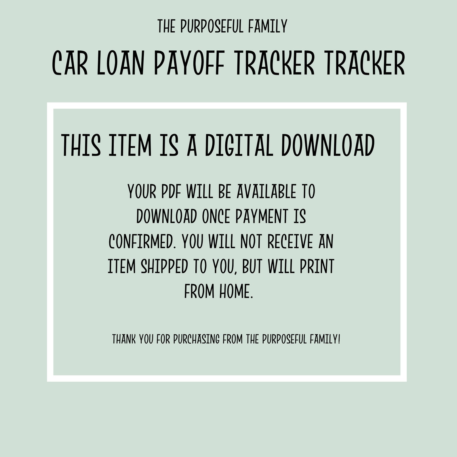 Car Loan Payoff Tracker Printable | Car Debt Payoff Tracker PDF - Etsy