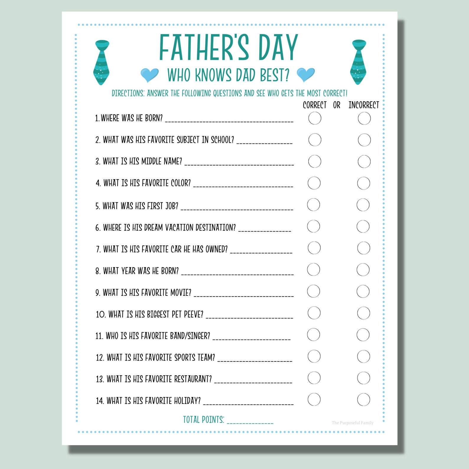 Father's Day Who Knows Dad Best Game | Games With Dad | Dad Game for ...