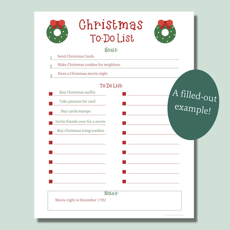 Christmas To-do List Printable | To-do List Planner | Holiday Planner ...