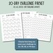 30 Day Challenge Tracker Printable Packet PDF Habit Tracker Goal ...