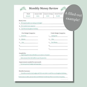 Monthly Money Review | Monthly Financial Reflection | Monthly Financial ...