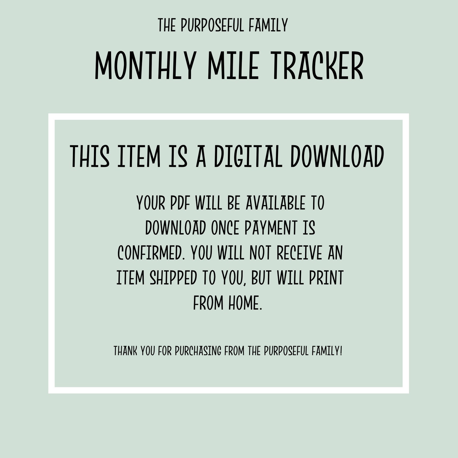 Monthly Mile Tracker | Running Tracker | Walking Tracker | Exercise ...