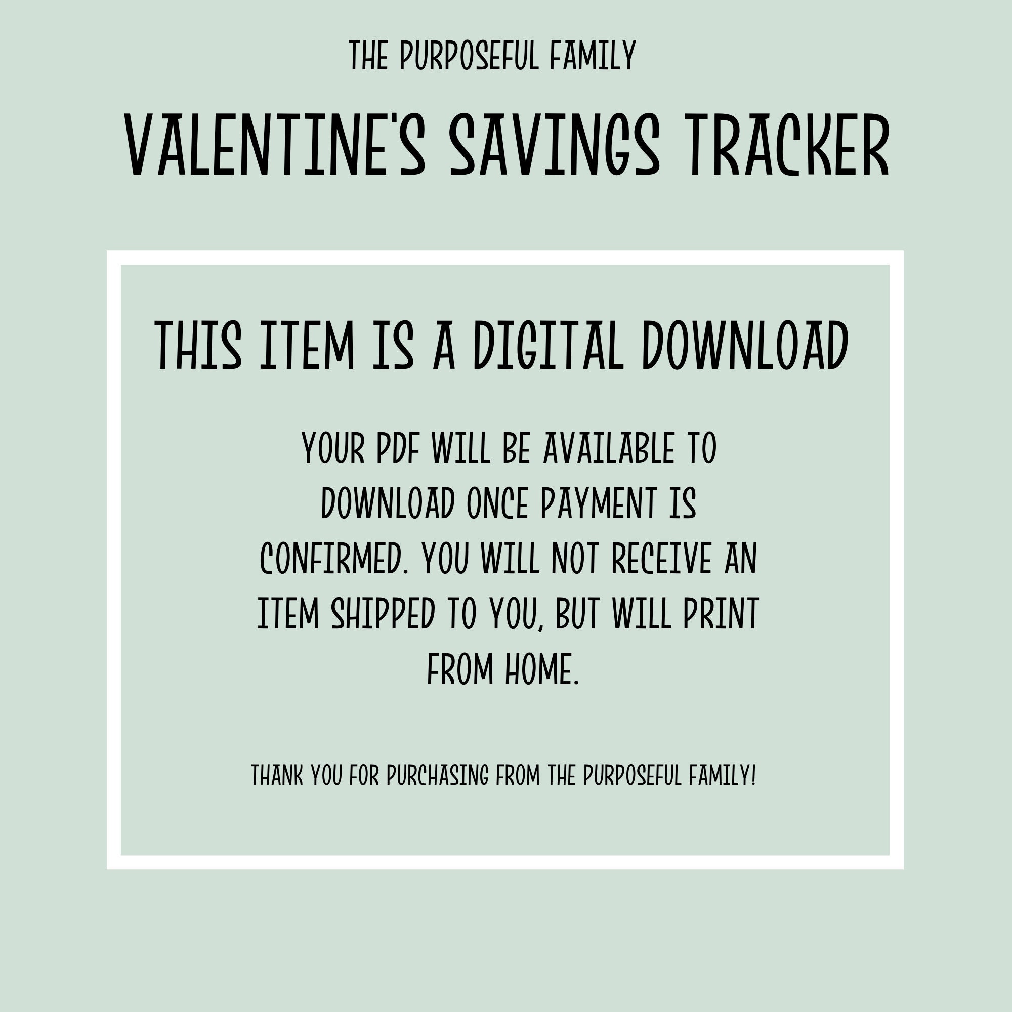 Valentine’s Day Savings Tracker Printable | Money Saving Challenge ...