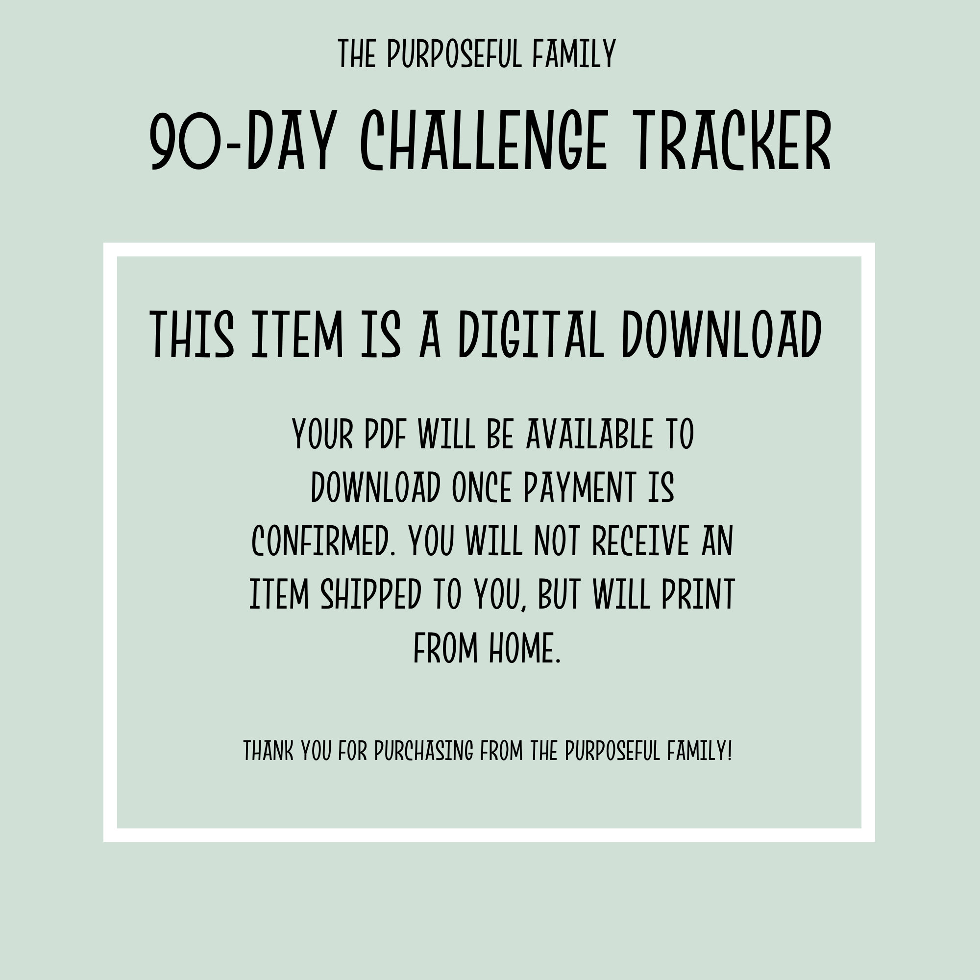 90 Day Challenge Tracker Printable | PDF Habit Tracker - Etsy Canada