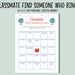 Classmate Find Someone Who Game| First Day of School Activity| Back to ...