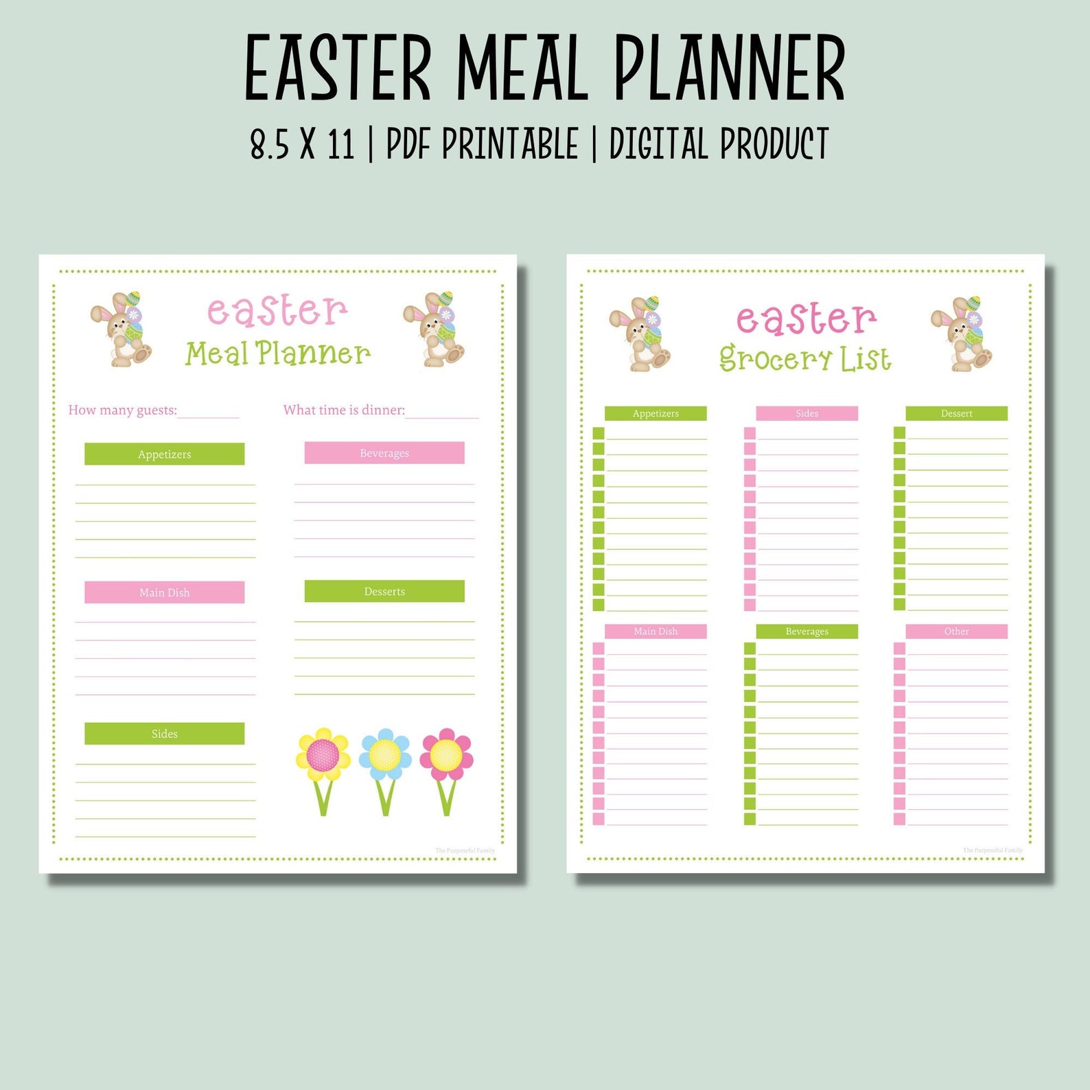 Easter Meal Planner | Easter Menu | Easter Shopping List | Easter ...