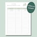 Filter Replacement Log Printable | Air, HVAC, Pool Replacement Filter ...