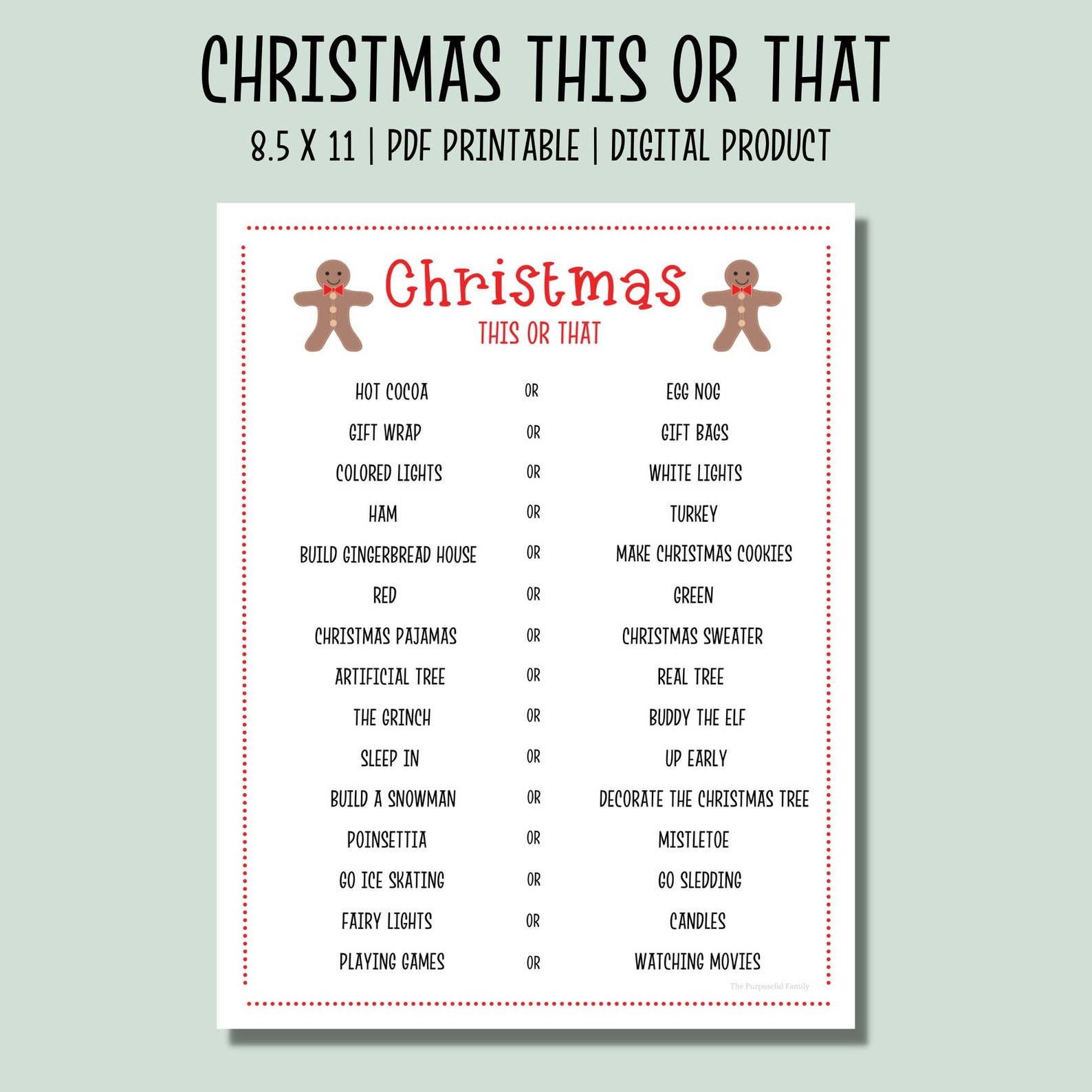 Christmas This or That Game | Christmas Game | Christmas Would You ...