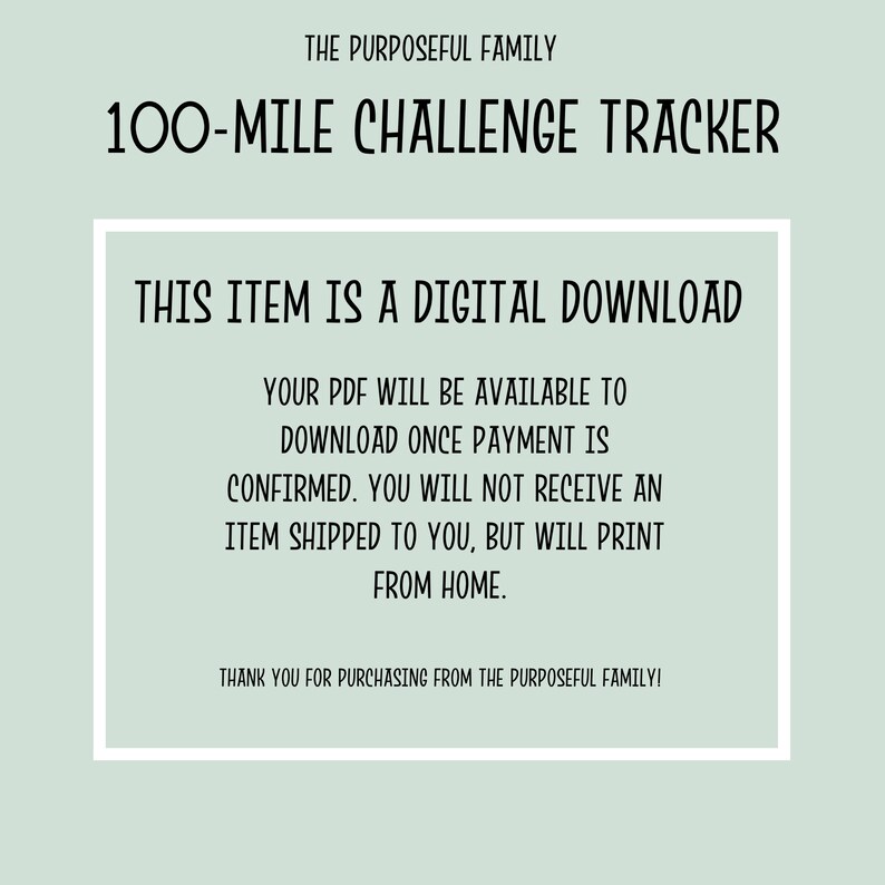 100 Mile Challenge Tracker Printable Running Tracker Walking Tracker ...