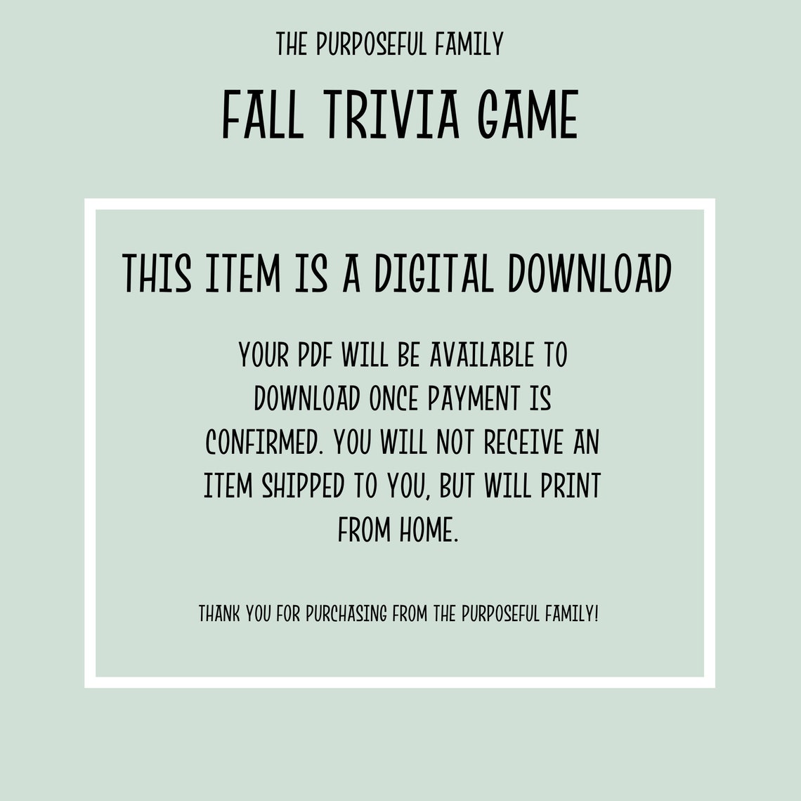 Fall Trivia Game |fall Printable Party Games | Fun Autumn Games ...