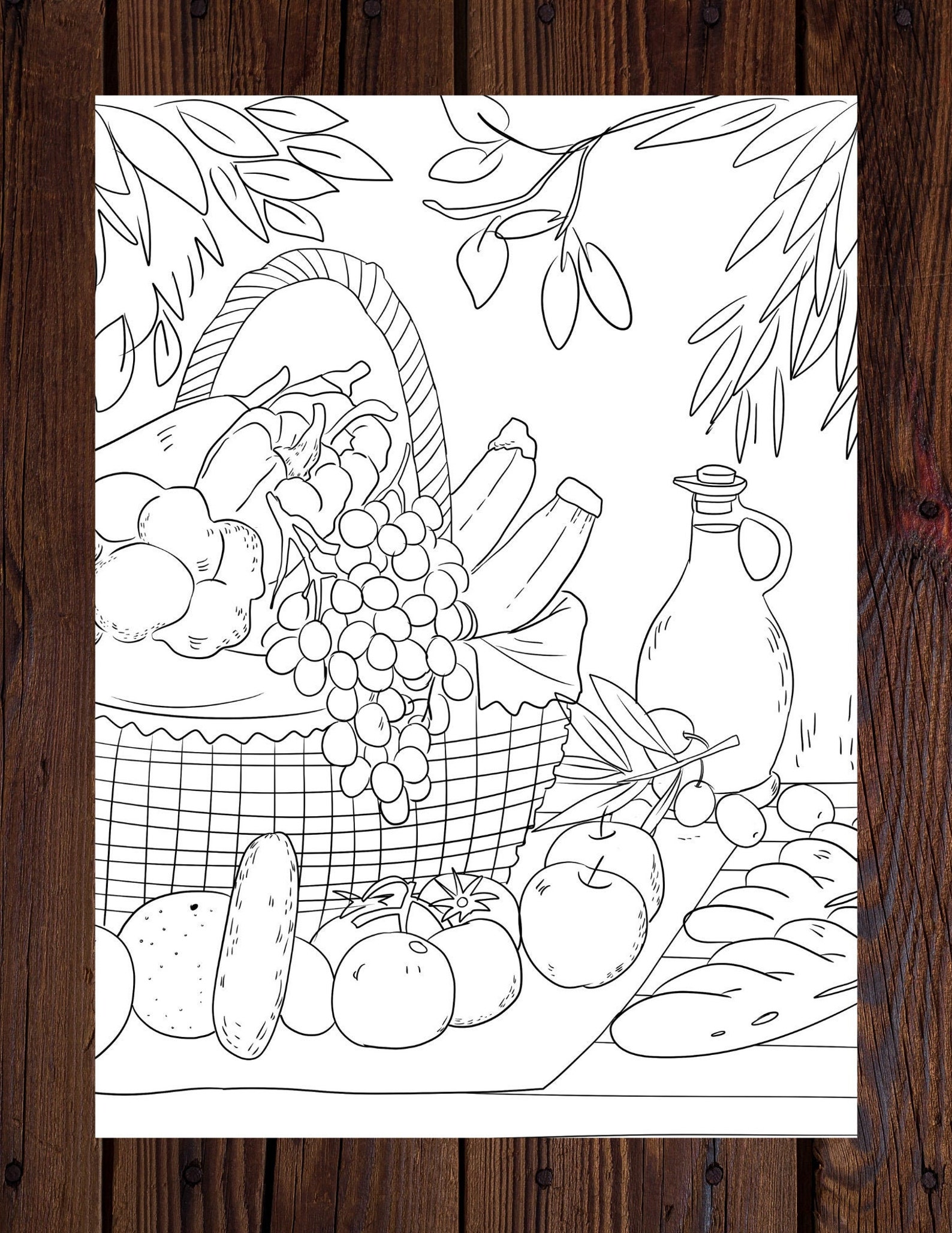 Farm Fruit - Printable Adult Coloring Page From Manila Shine (coloring ...