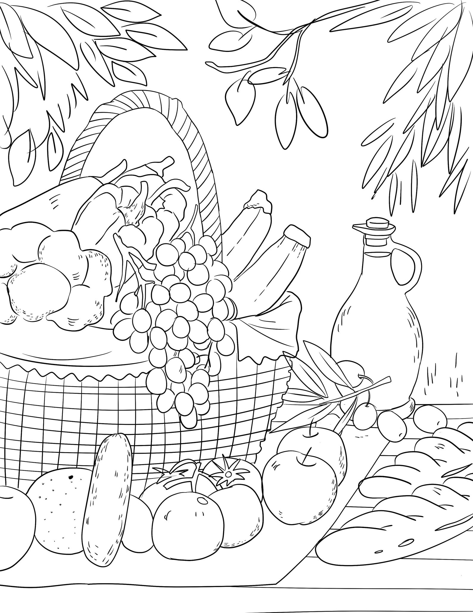 Farm Fruit - Printable Adult Coloring Page From Manila Shine (coloring ...