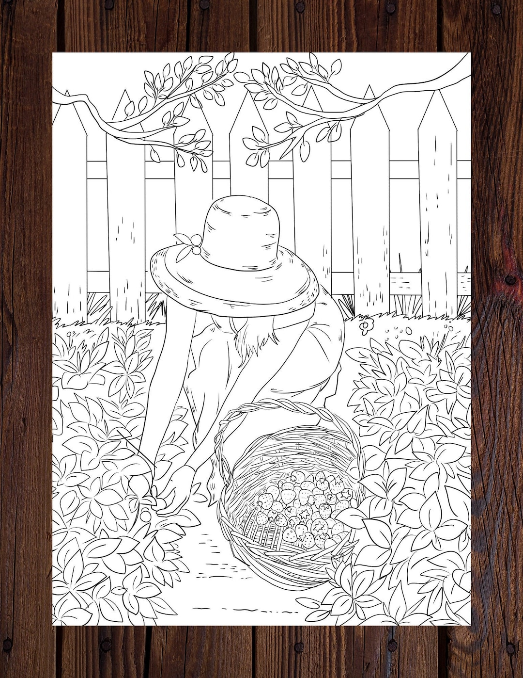 Farm Garden - Printable Adult Coloring Page From Manila Shine (coloring ...