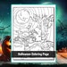 Halloween Coloring Page, Zombie, Pumpkin, Skeleton, Haunted House, A ...