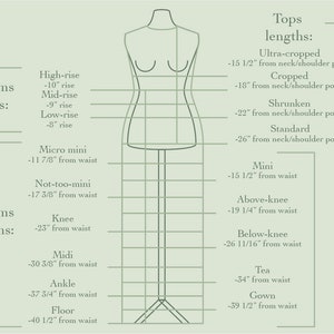 Basic Bodice Pattern / Women's Slim Fit Princess Seam Bodice Digital ...