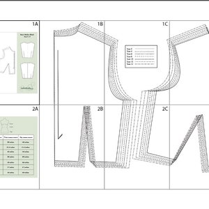 Women's Slim Fit Bodice Blocks / Size 2-14 / Digital PDF Sewing Pattern ...