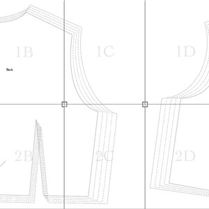Plus Size Womens Slim Fit Bodice Block Digital PDF Sewing Pattern ...