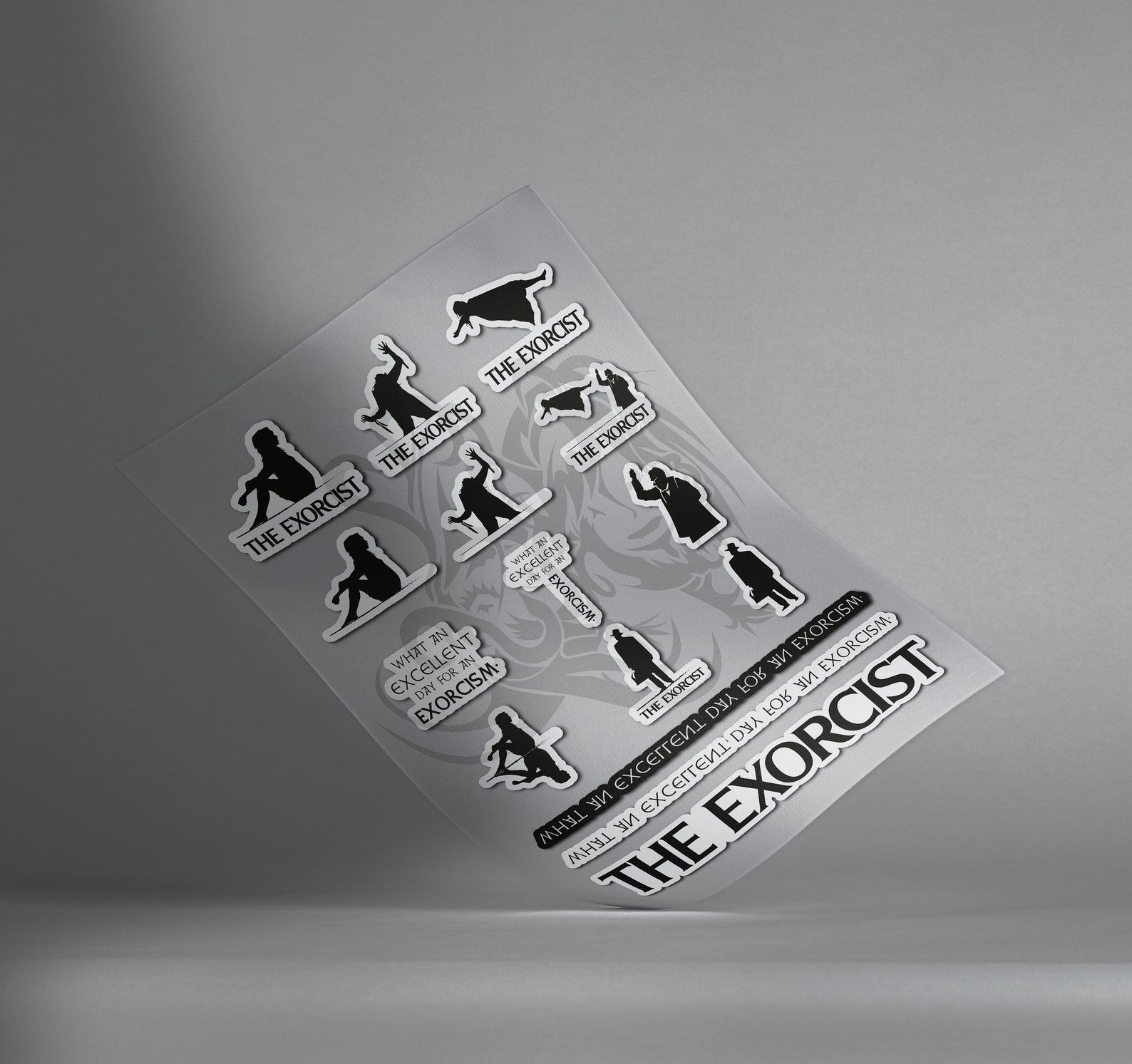 Set of Exorcist Silhouettes Exorcist Bundle SVG Clipart - Etsy