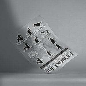 Exorcist Inspired Silhouette SVG Set | Horror Digital Art for Halloween ...