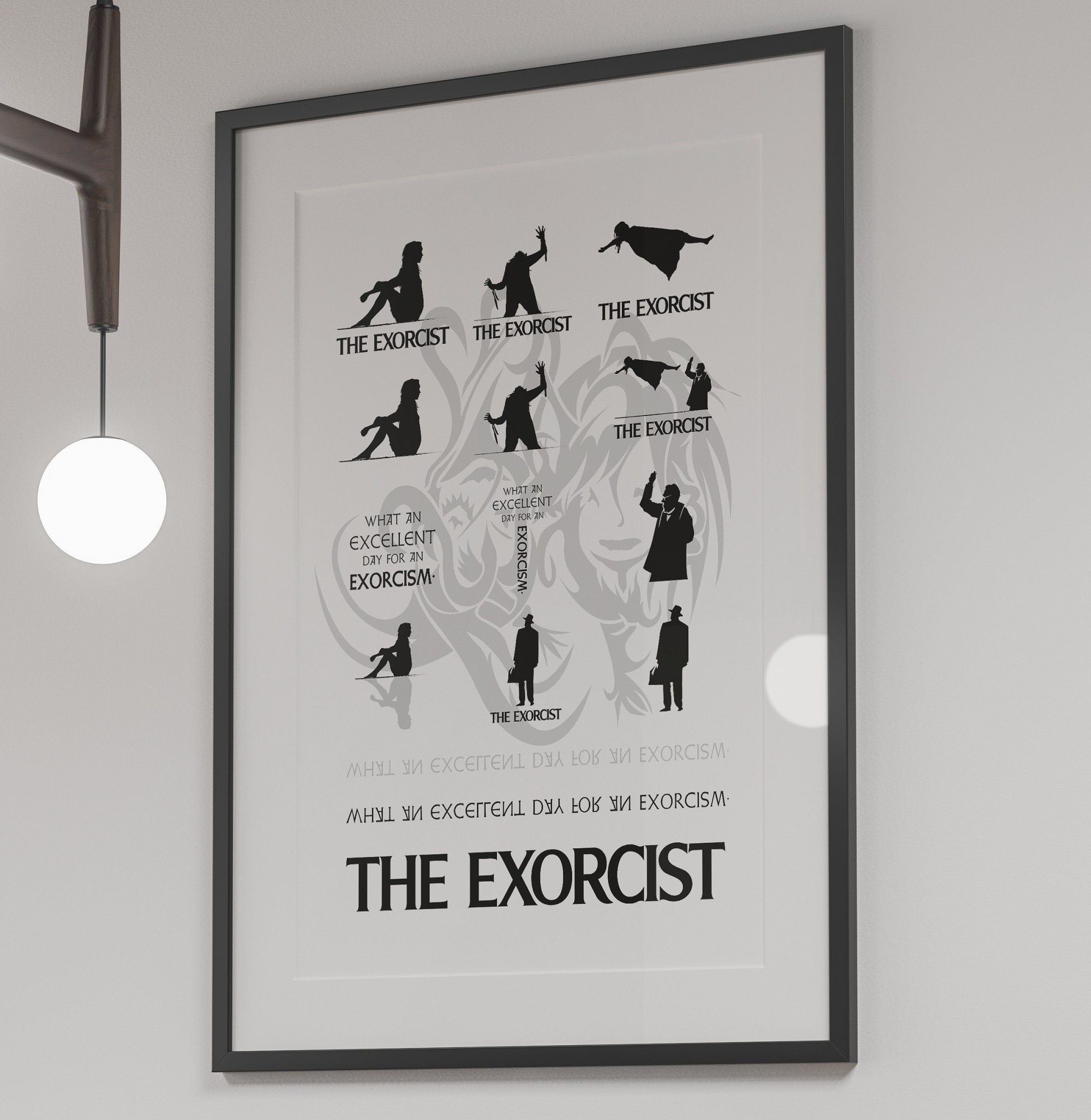 Exorcist Inspired Silhouette SVG Set | Horror Digital Art for Halloween ...