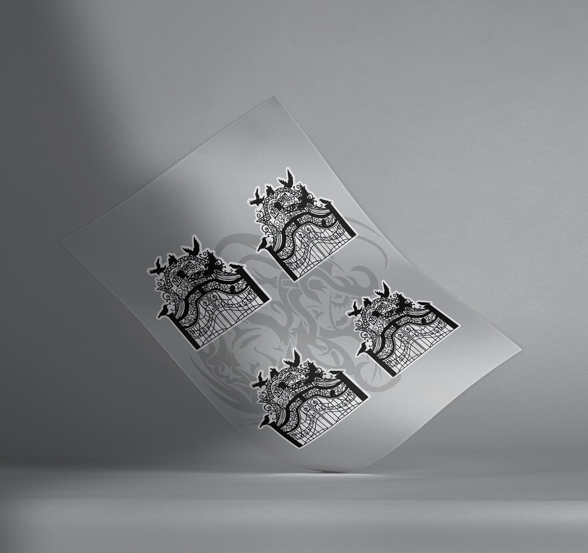 Nevermore Academy Gate - Digital Art Print | Gothic Dark Academia Decor ...