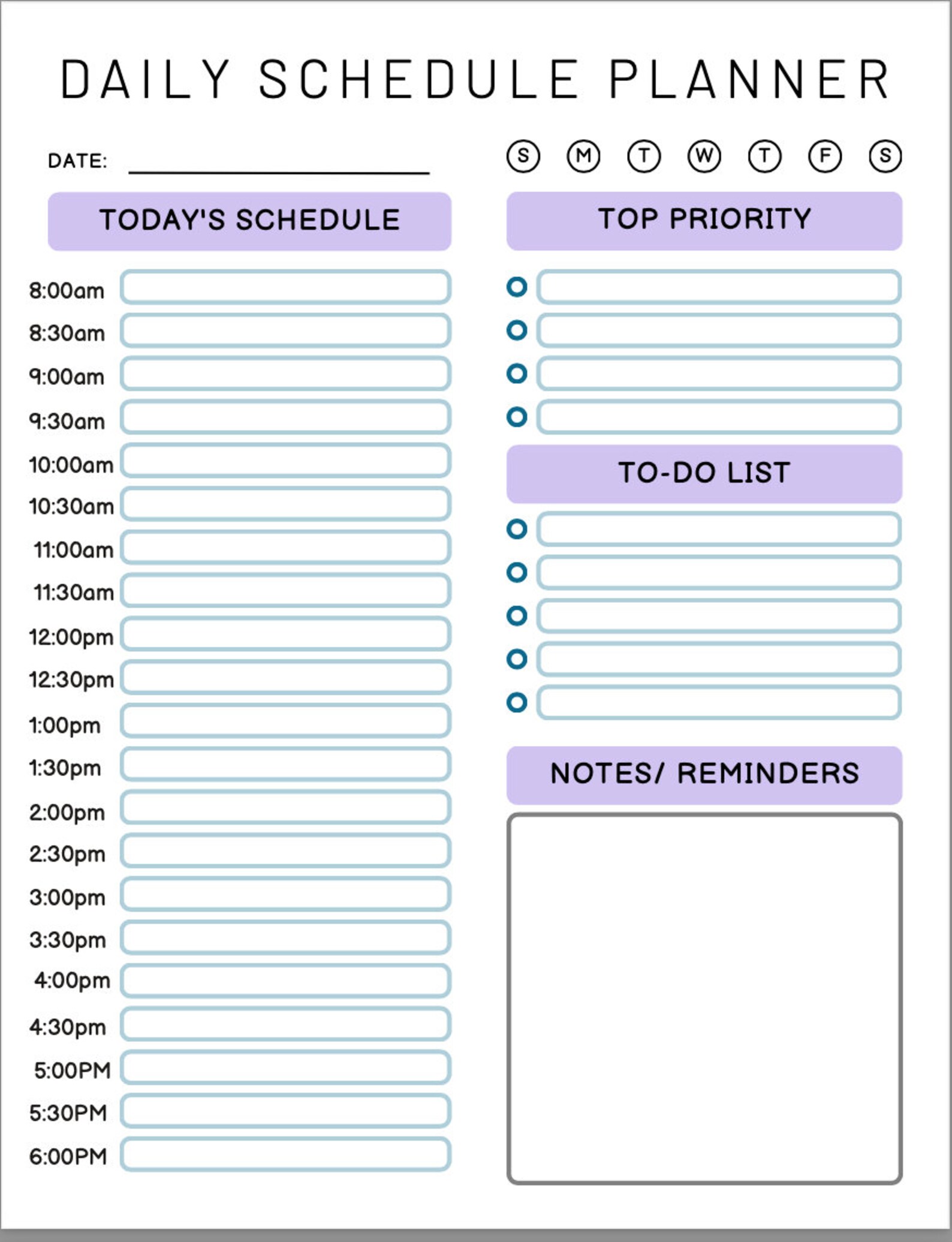 Printable Teacher Planner Undated Turtle Themed - Etsy