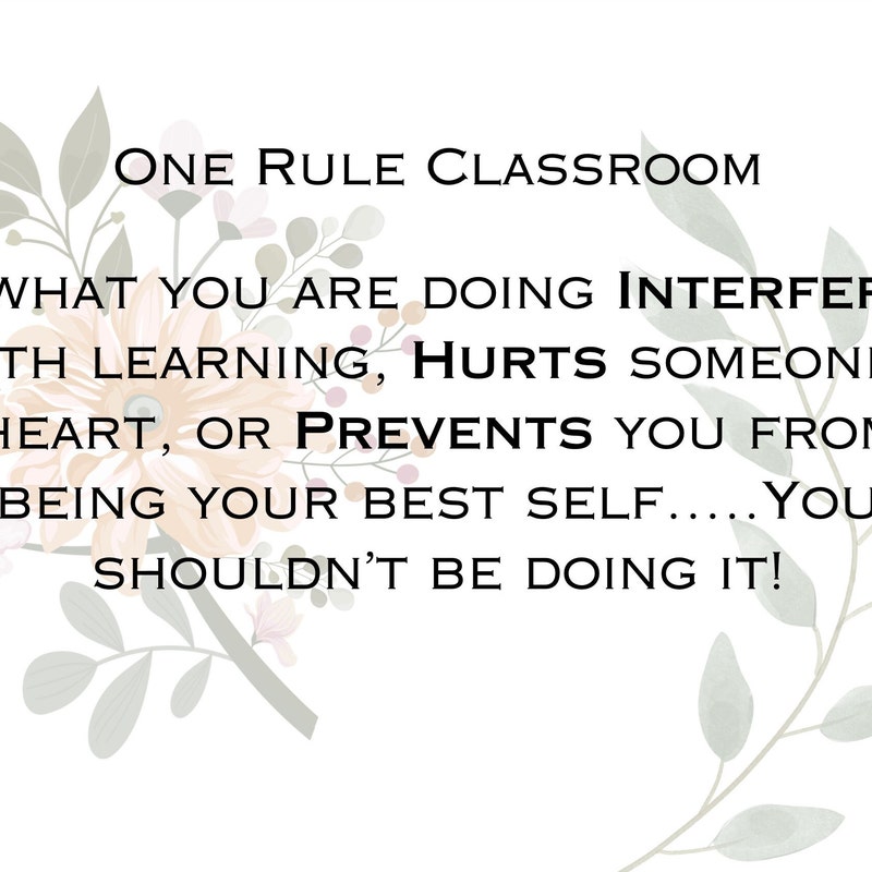 Classroom Rules - Etsy