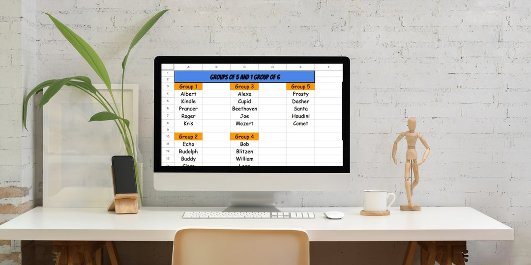 Student Group Maker Google Sheets Template - for Teachers & Tutors - Etsy