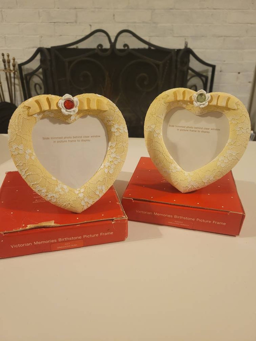 Vintage AVON Victorian Memories Birthstone Picture Frame July - Etsy