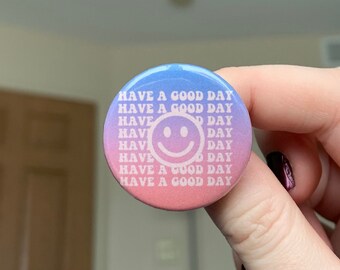 Positive Button Pins - Etsy