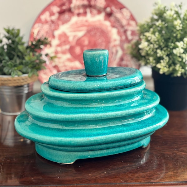 Vintage Mcm Ceramic Box - Etsy