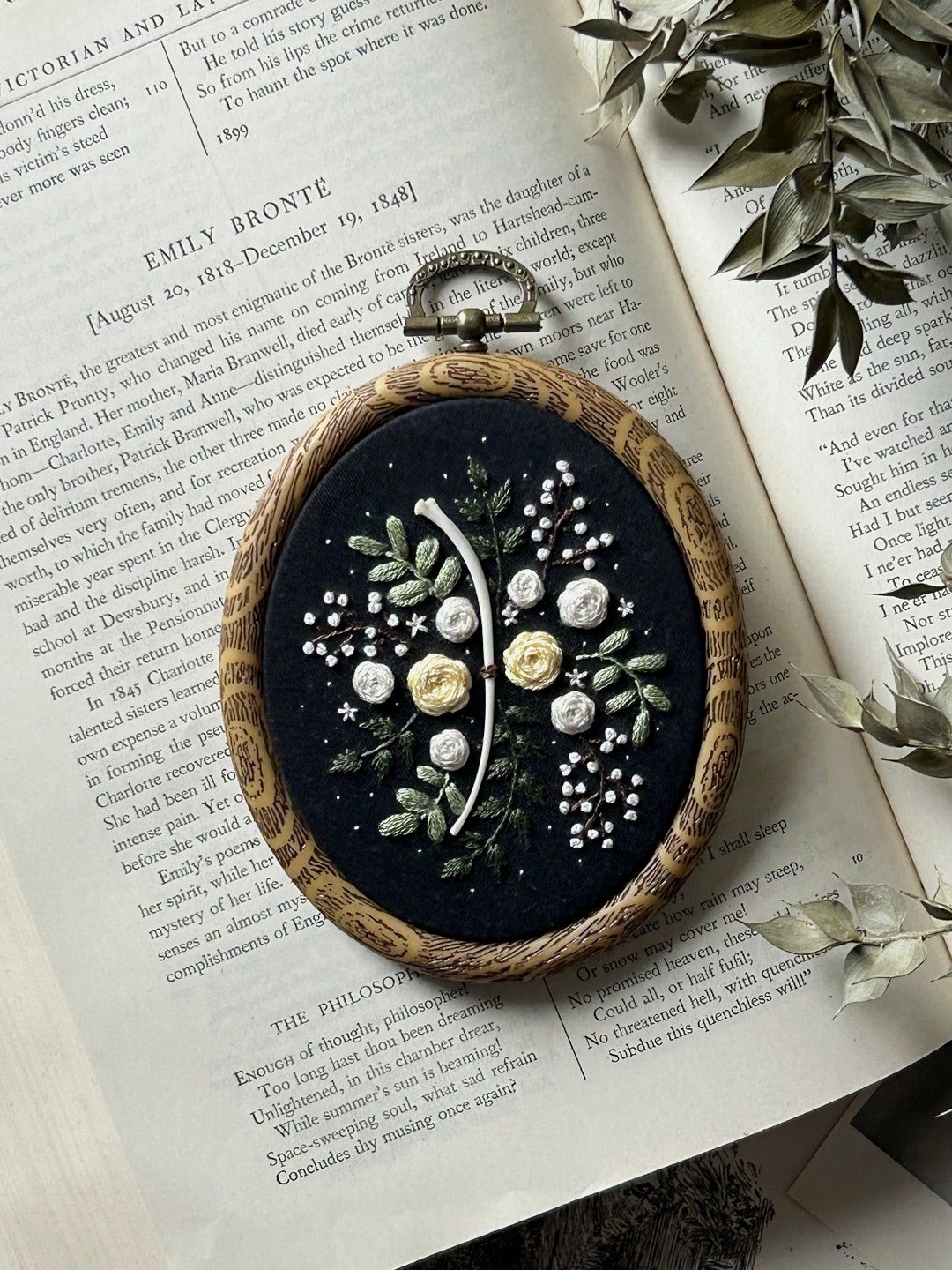 Snake Rib Bone Finished Hand Embroidery Art 4.5 X - Etsy