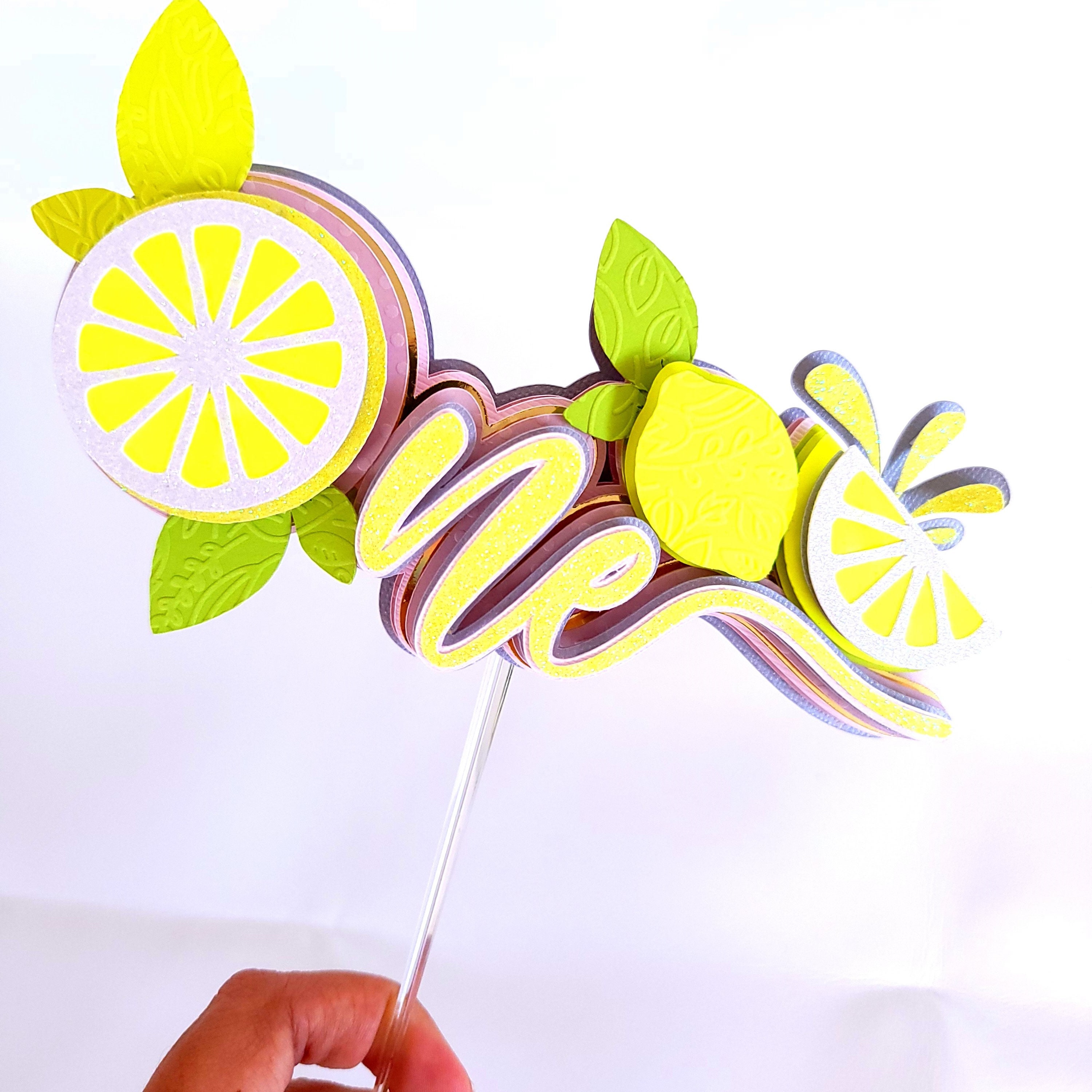 Lemon Cake Topper Citrus Cake Topper First Birthday Cake - Etsy