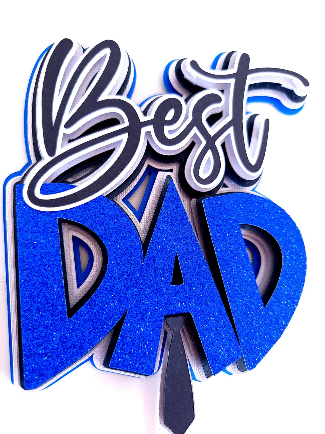 Best Dad Cake Topper Cake Topper Birthday Happy Birthday - Etsy