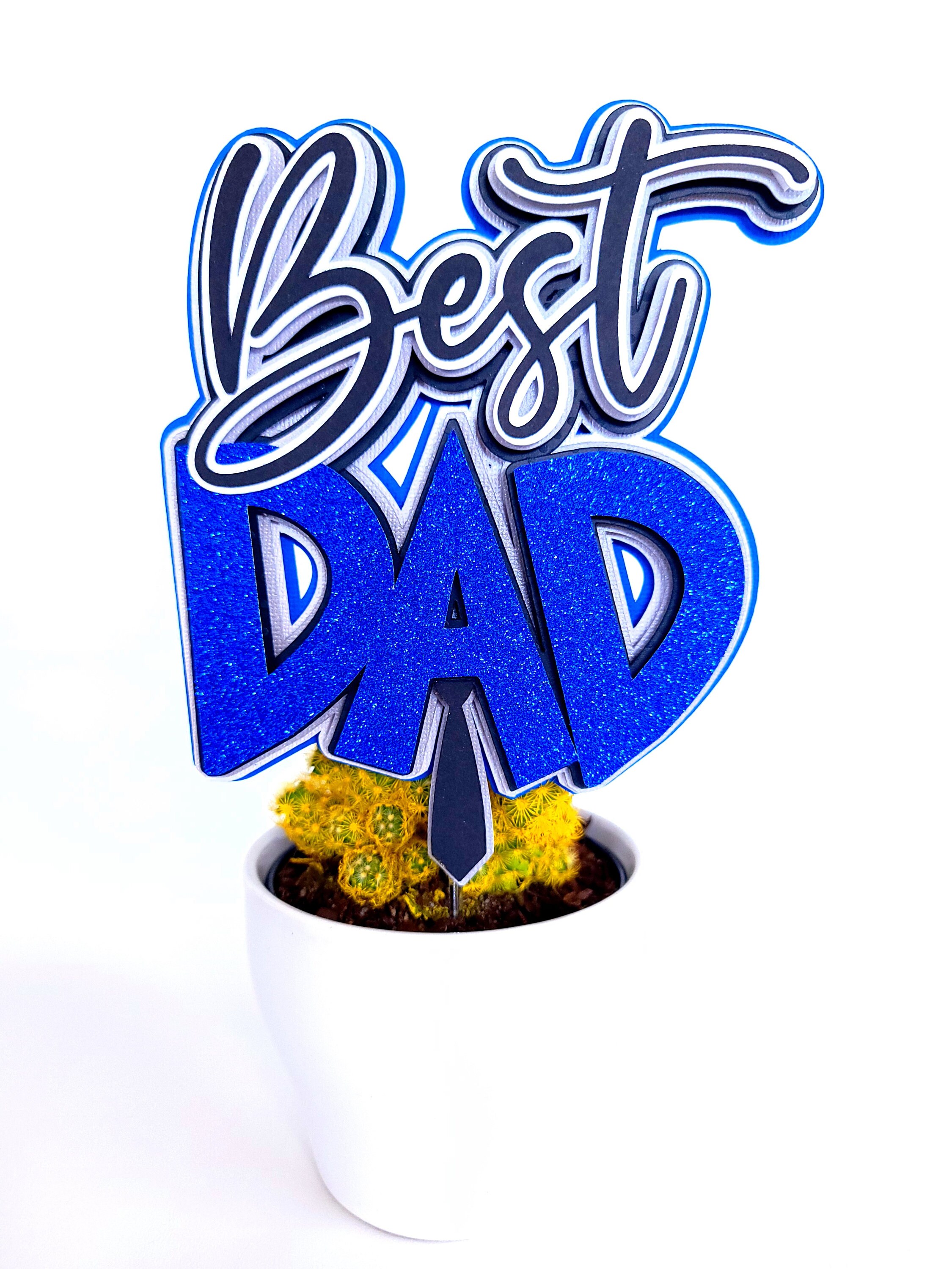 Best Dad Cake Topper Cake Topper Birthday Happy Birthday - Etsy