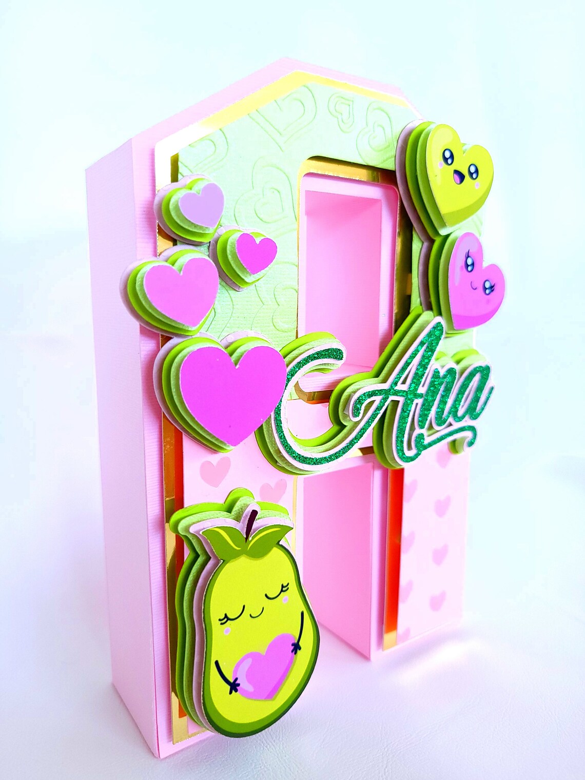 Avocado 3D Letter Personalized 3D Letters Avocado Theme 3D - Etsy