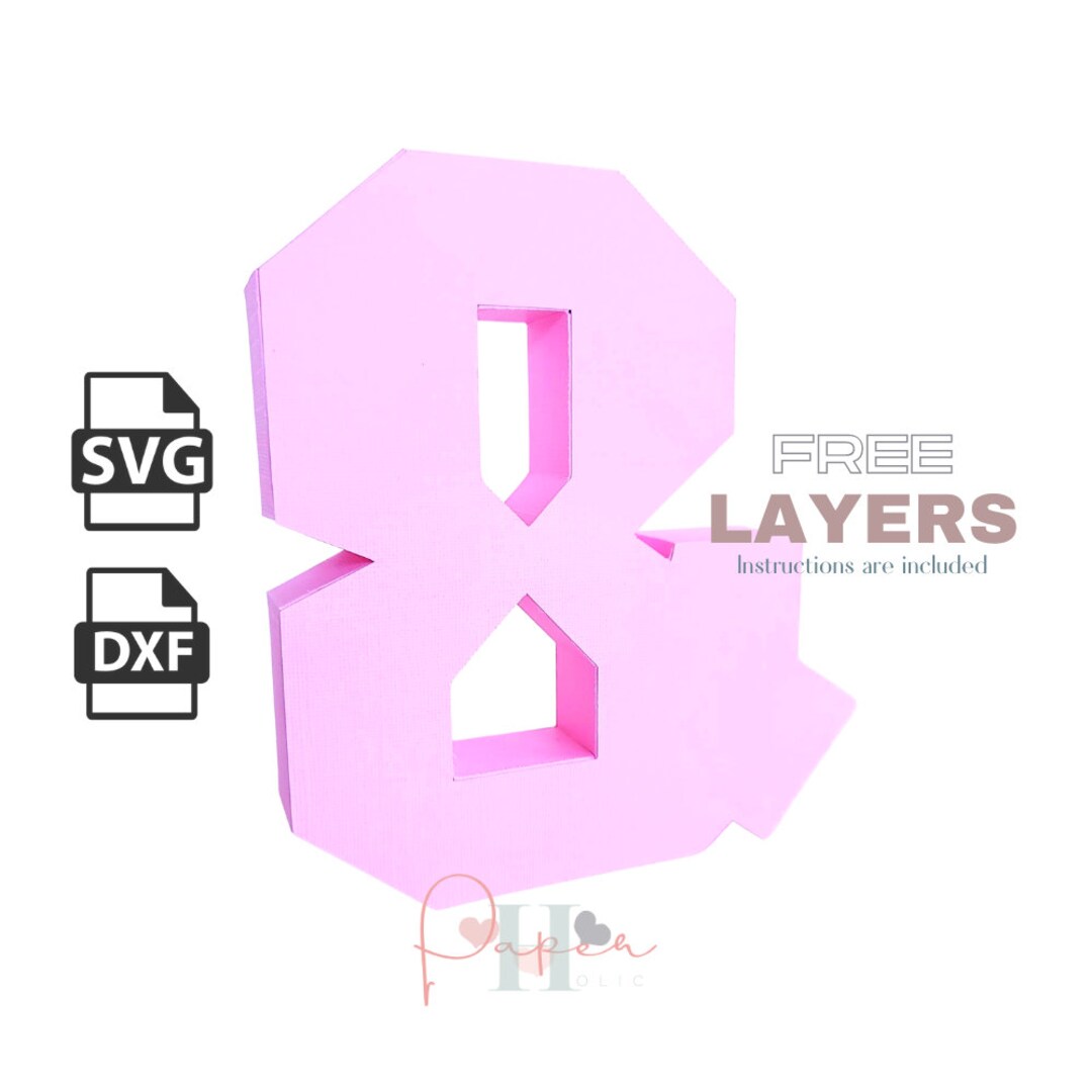 Ampersand Sign SVG, Ampersand Sign Template, Ampersand Digital Cut, 3D ...