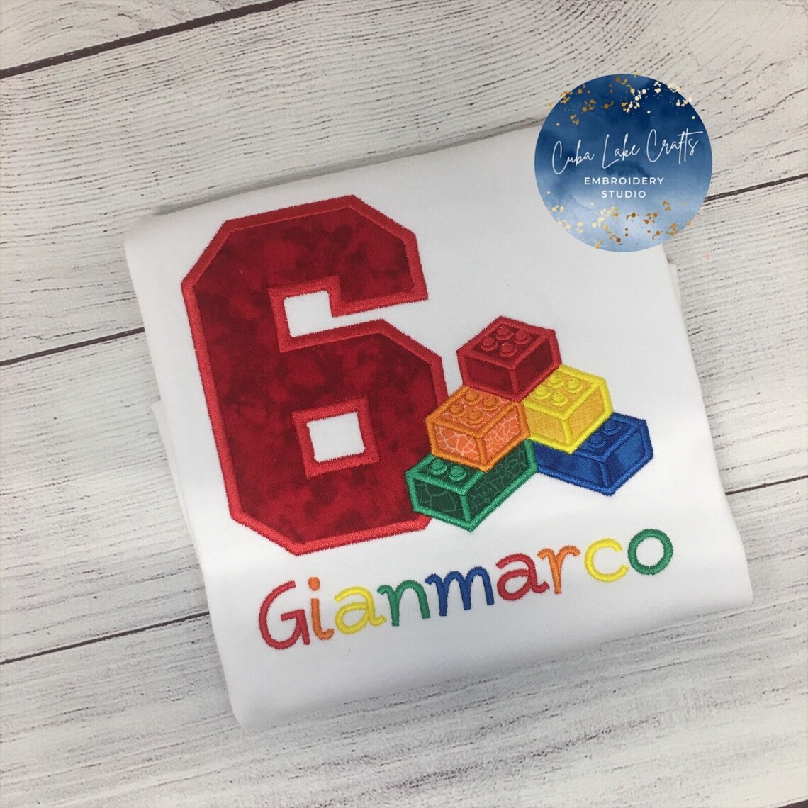 Building Blocks 6th Birthday Shirt Block Master Blocks | Etsy