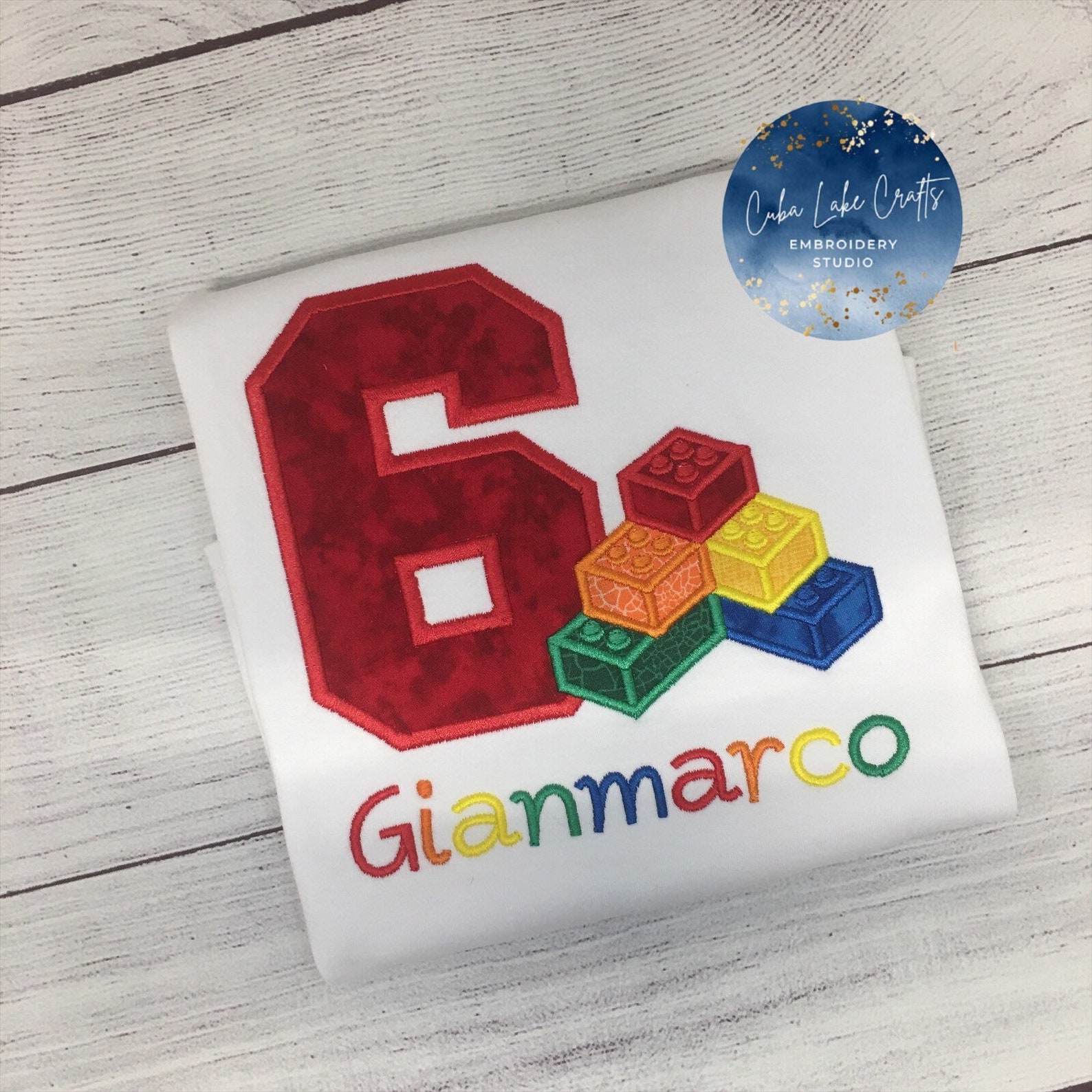 Building Blocks 6th Birthday Shirt Block Master Blocks | Etsy