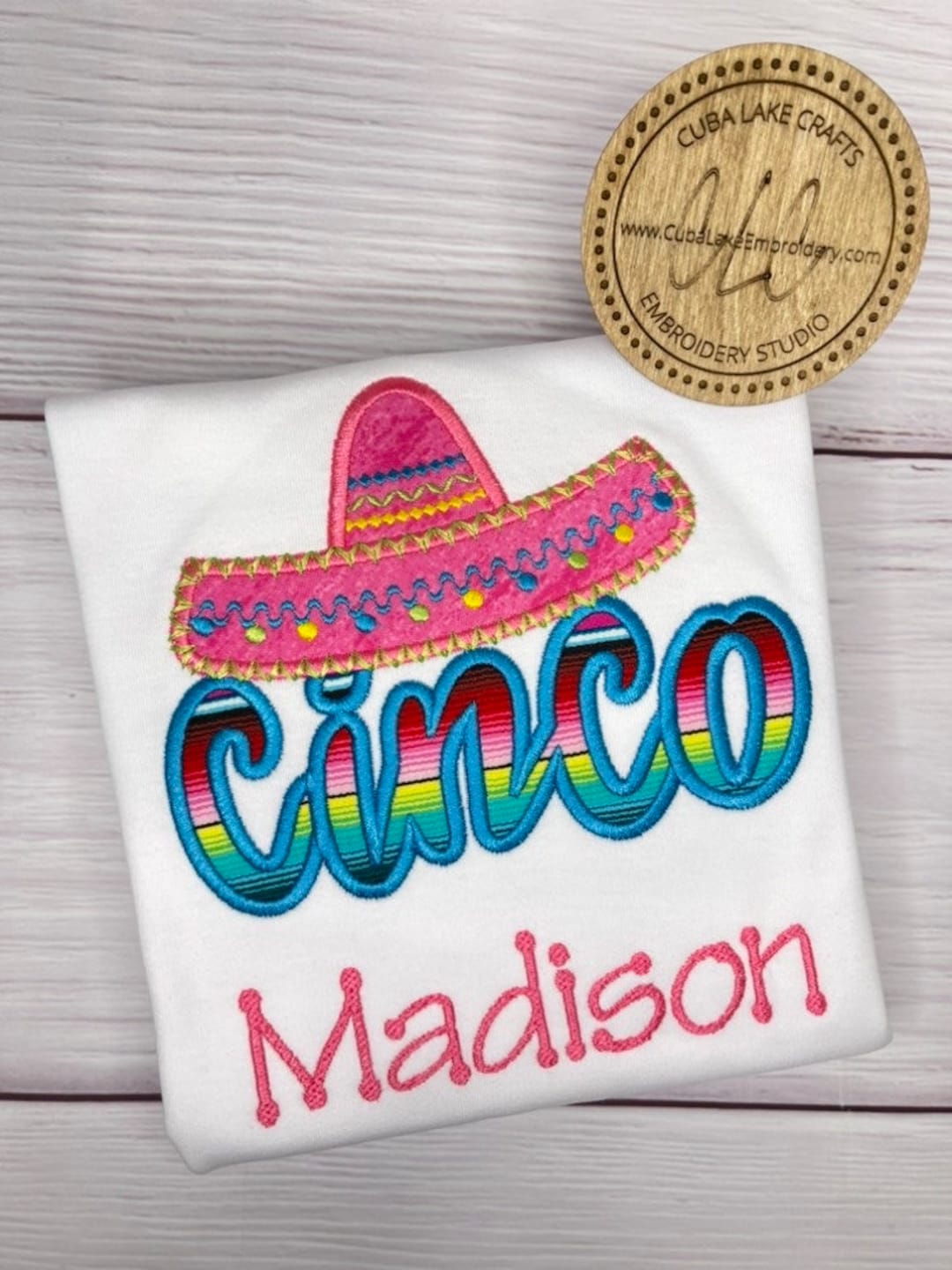 CINCO 5th Birthday Fiesta Themed Party Shirt | Uno, Dos, Tres & Cinco ...