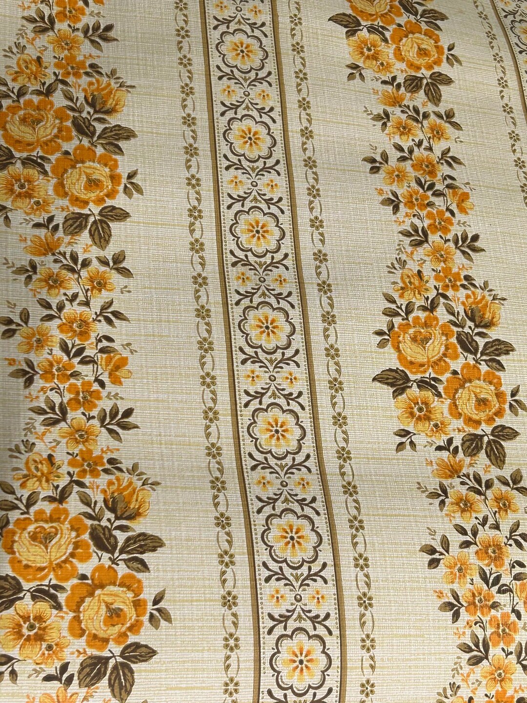 Vintage Wallpaper by the Sheet, Late 1960's to 1970's Retro, Junk ...