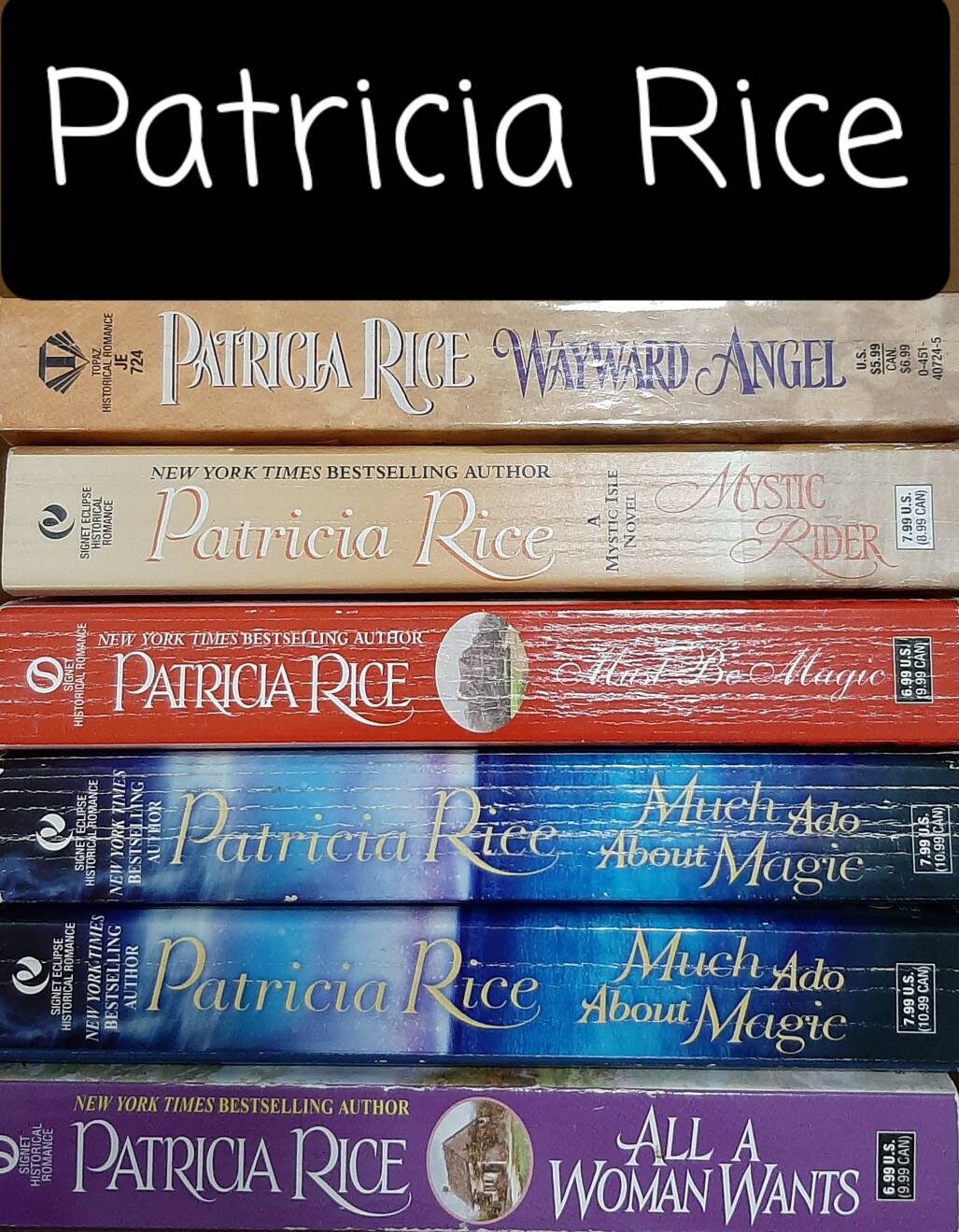 Patricia Rice, Choose Your Title, Paperback Novels, Paperback Books ...