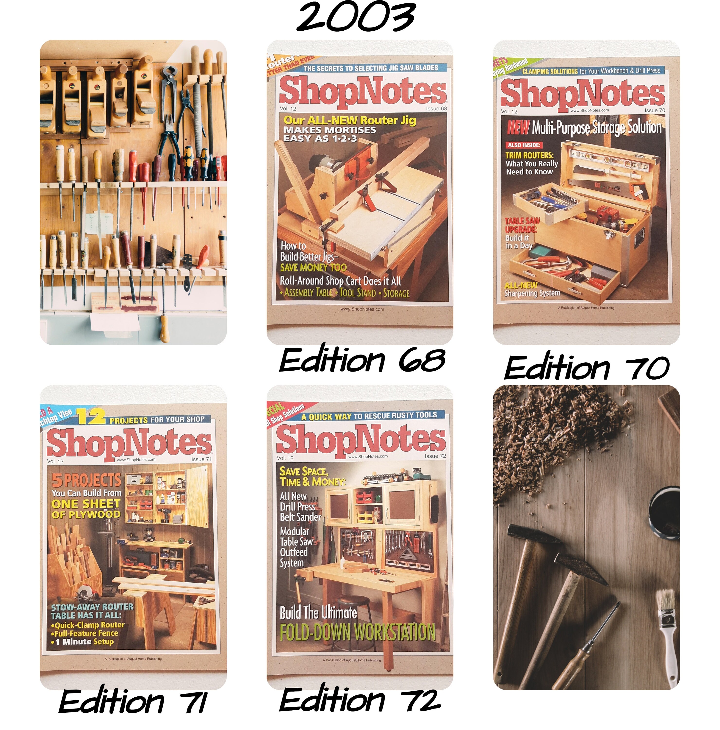 2000-2007 ShopNotes Magazine Editions from the 2000's | Etsy